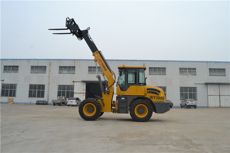 5.4m Lifting Height Telescopic Wheel Loader Forklift For Hay Stacking ...