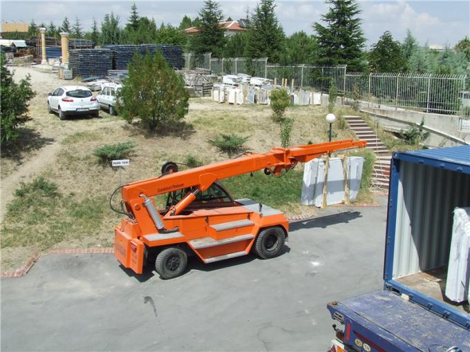 10ton crane telehandler for marble slab loading and unloading from 20GP ...