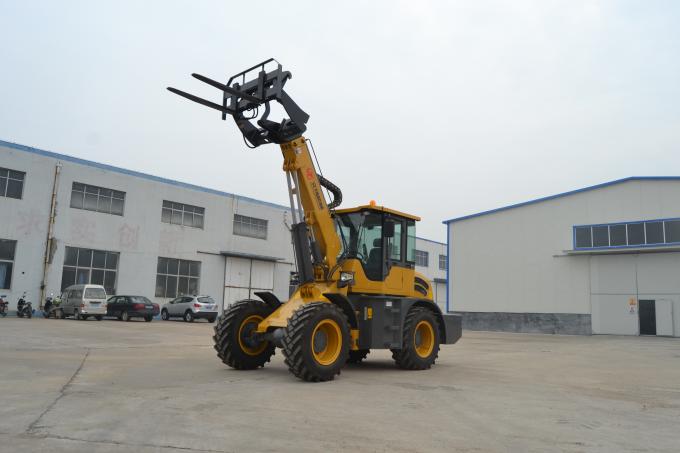 5.4m Lifting Height Telescopic Wheel Loader Forklift For Hay Stacking ...